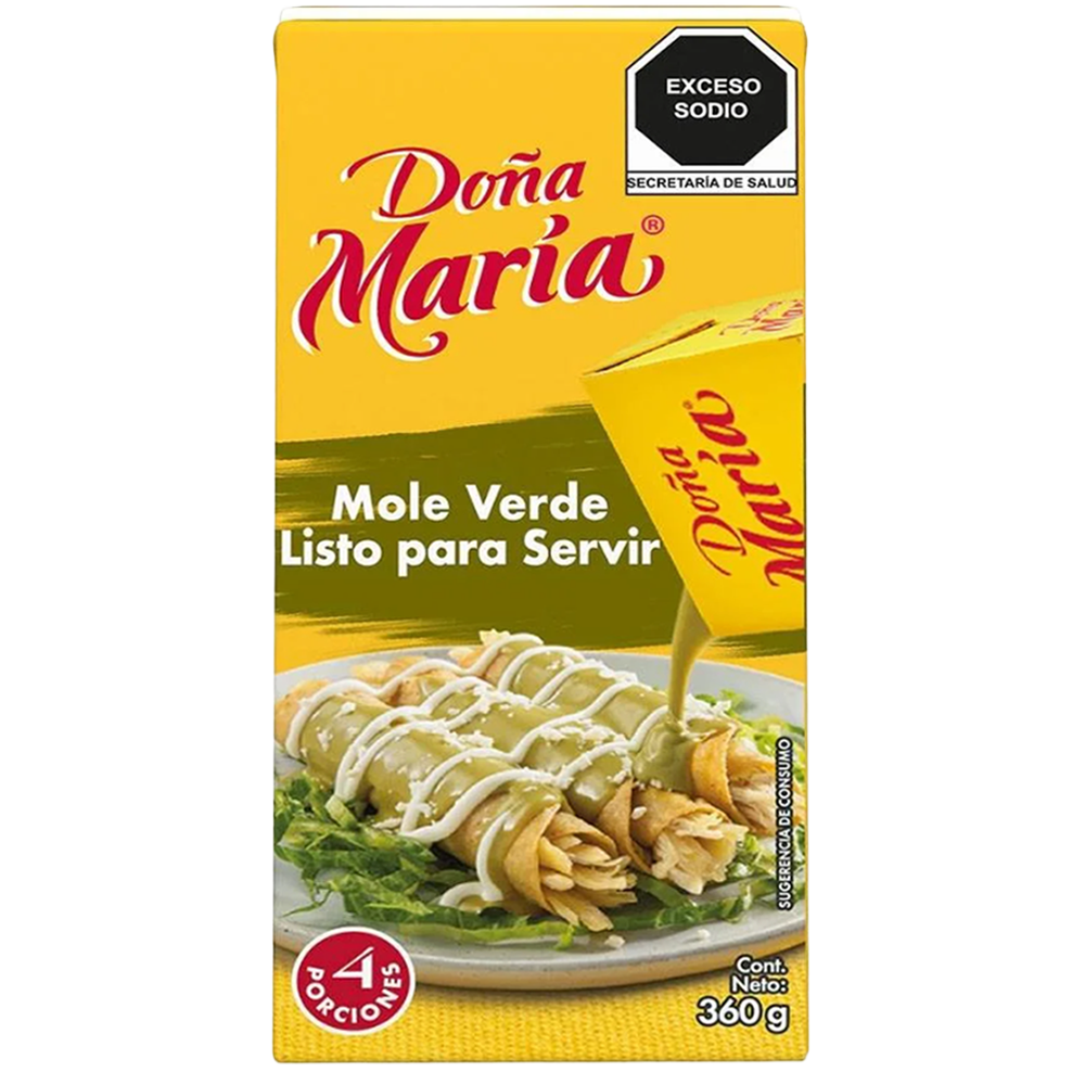 DOÑA MARIA MOLE VERDE LISTO PARA SERVIR 360G – Alegro Foods, Inc ...