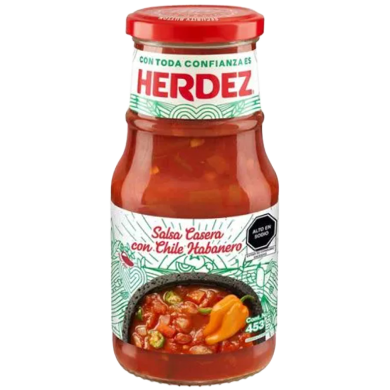 HERDEZ SALSA CASERA CON CHILE HABANERO 453G – Alegro Foods, Inc ...