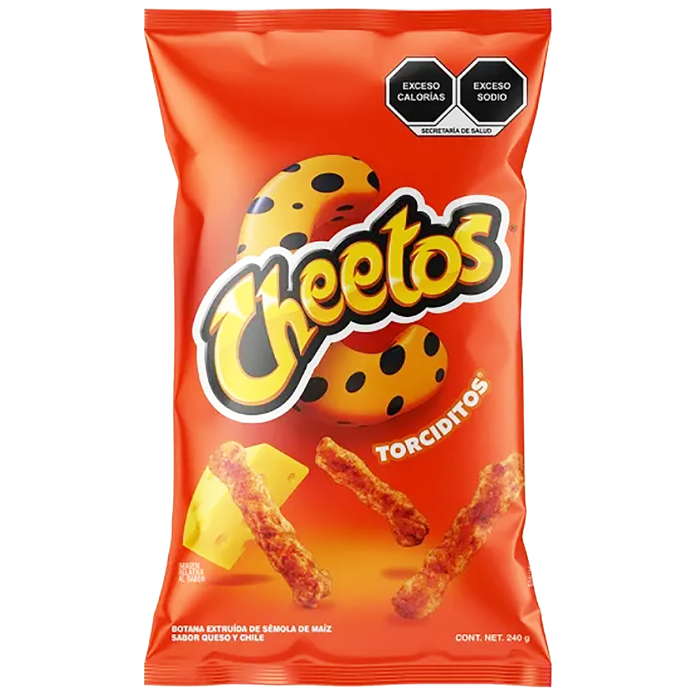 CHEETOS TORCIDITOS SABOR QUESO Y CHILE 240G – Alegro Foods, Inc ...